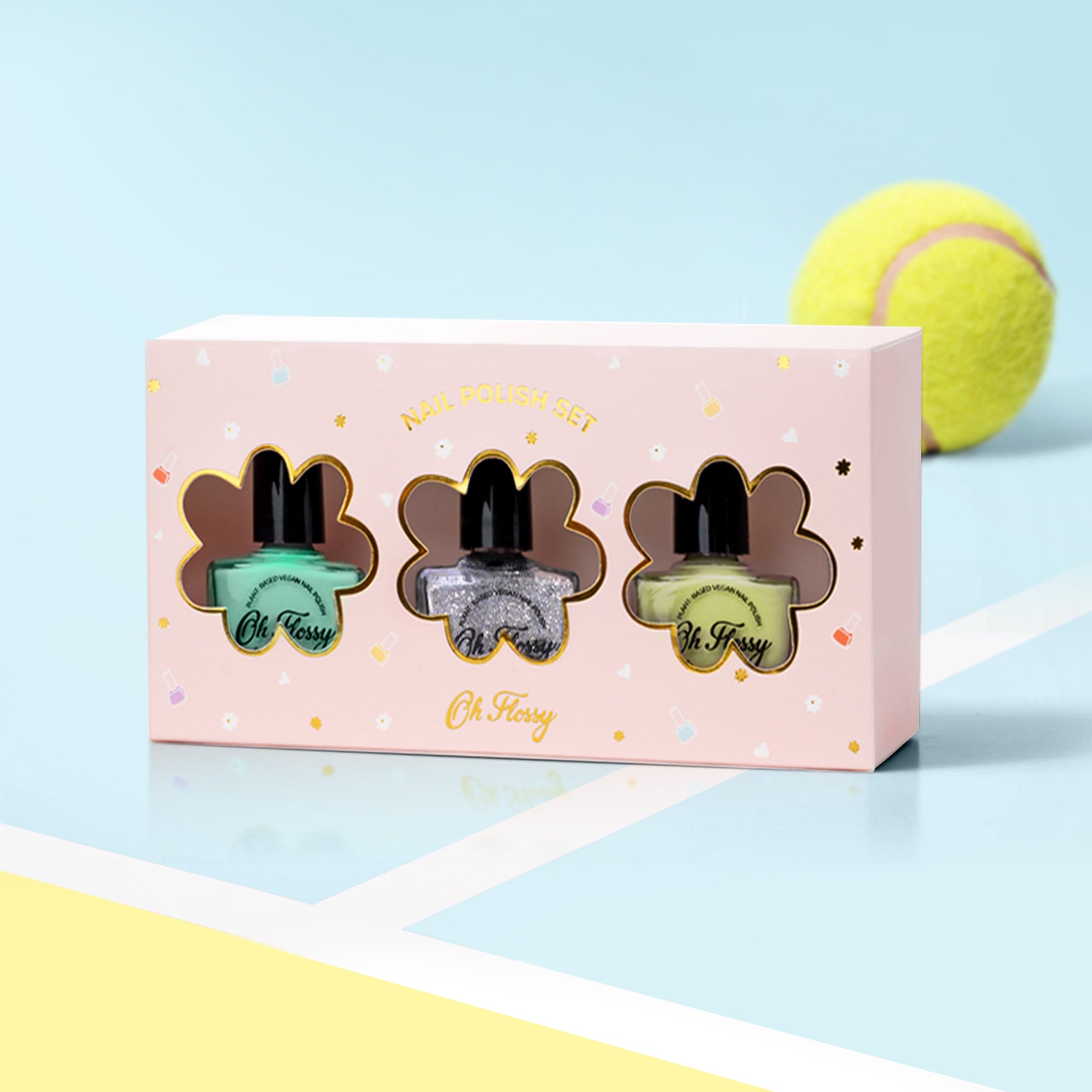 Oh Flossy Australian Supporters Nail Polish Set